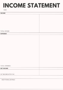 Printable Blank Income Statement Templates - Printables Hub