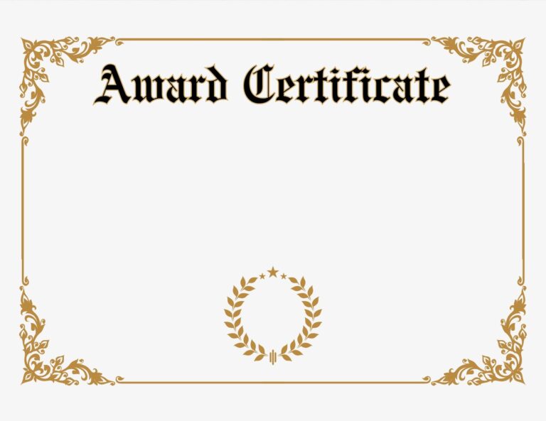 Printable Blank Certificate Templates [PDF Included] - Printables Hub