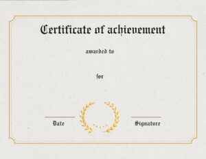 Printable Blank Certificate Templates [PDF Included] - Printables Hub
