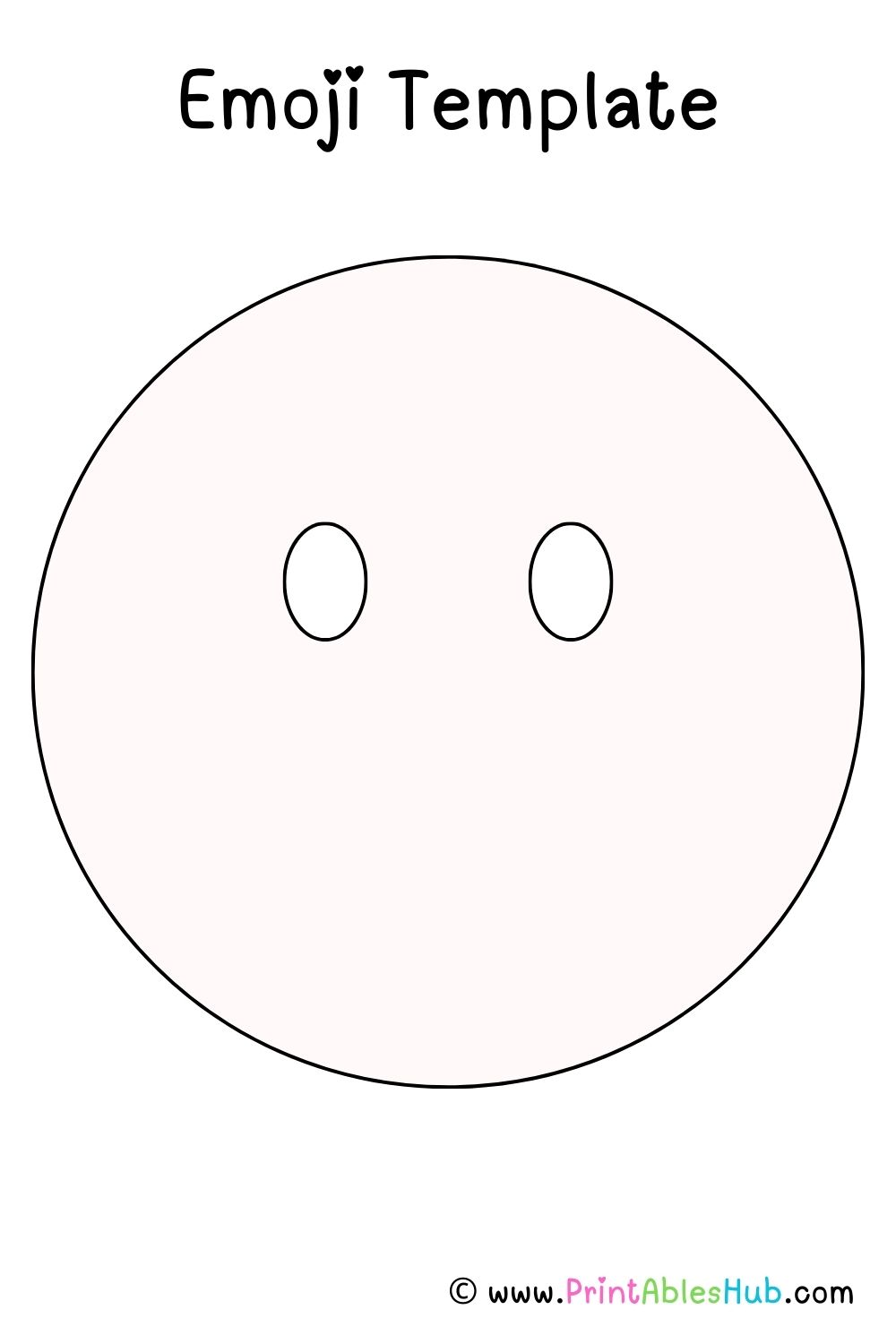 Blank Emoji Templates - Printables Hub