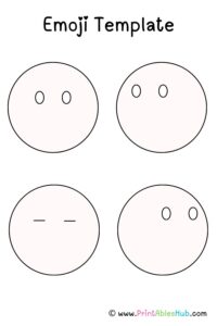 Blank Emoji Templates - Printables Hub
