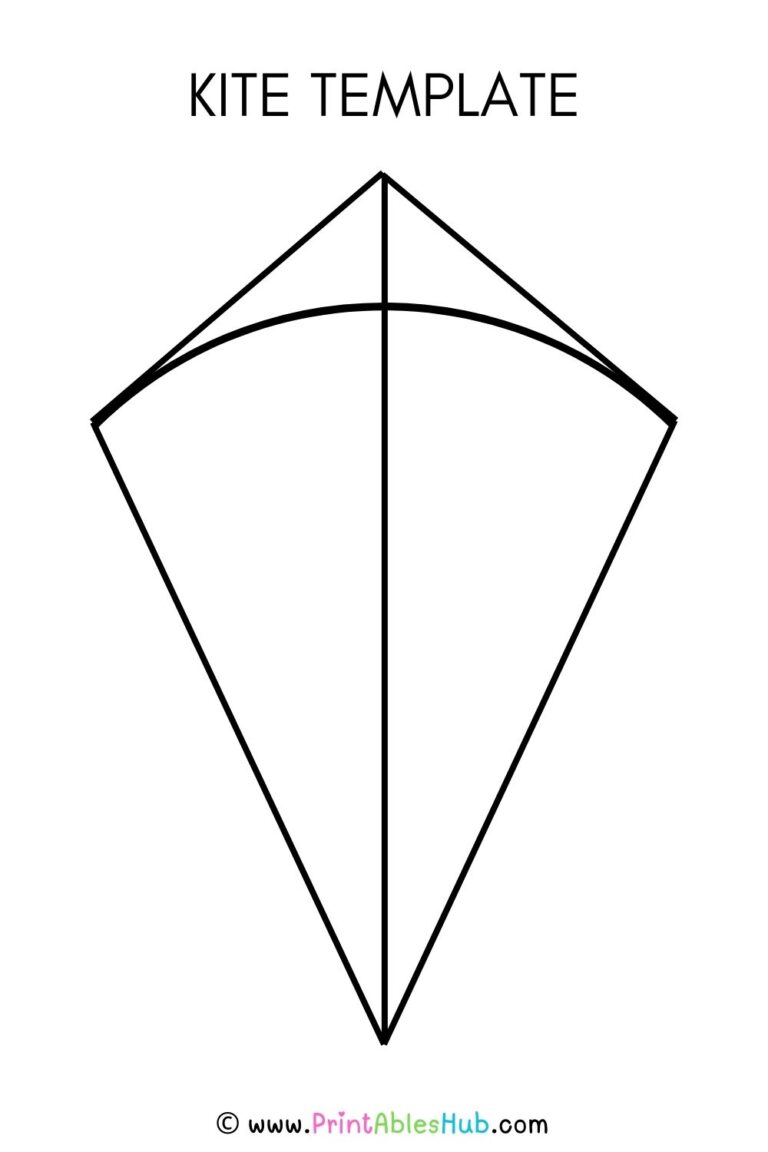 Printable Blank Kite Templates - Printables Hub