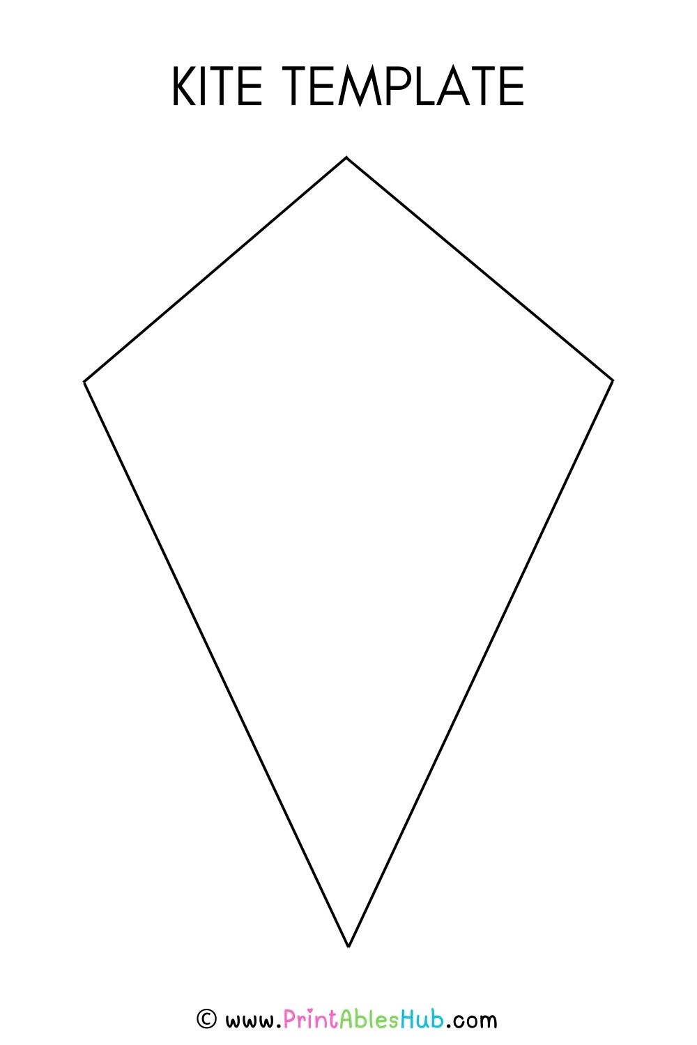 Printable Blank Kite Templates - Printables Hub