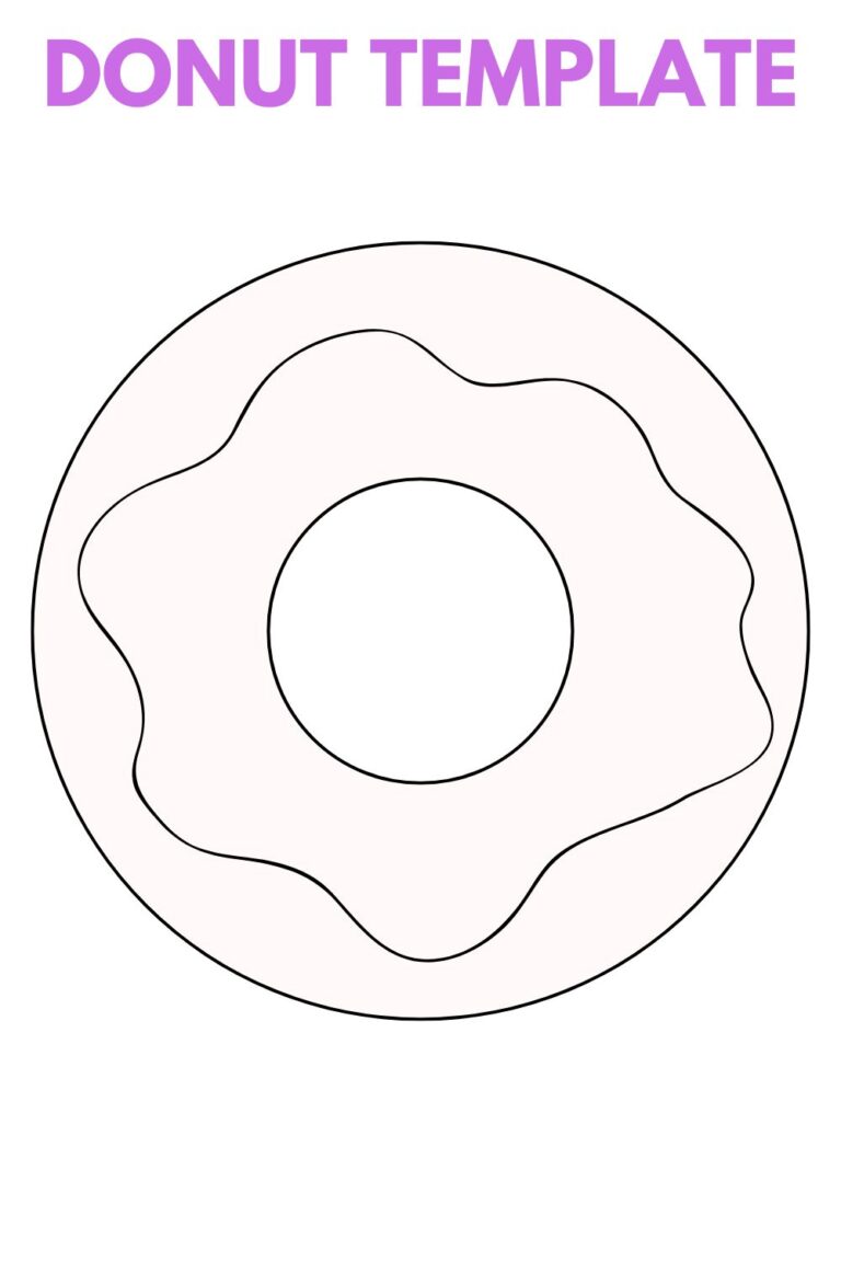 Printable Blank Donut Templates - Printables Hub