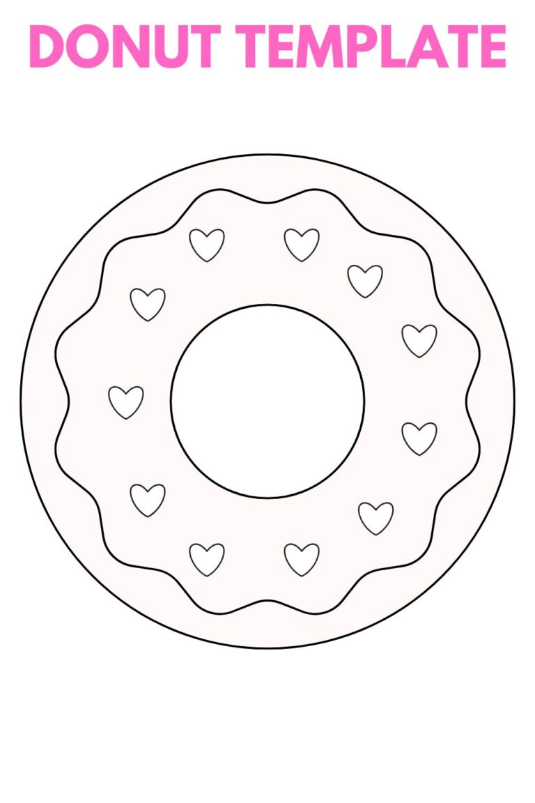 Printable Blank Donut Templates - Printables Hub