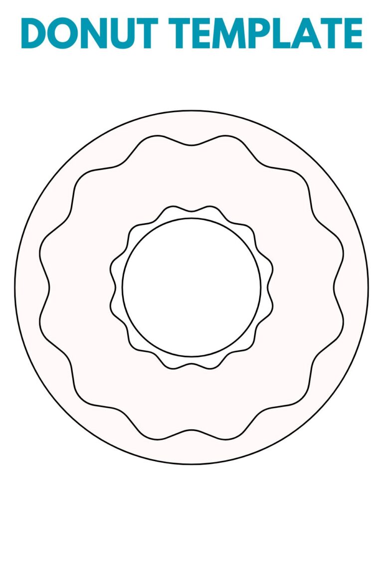 Printable Blank Donut Templates - Printables Hub