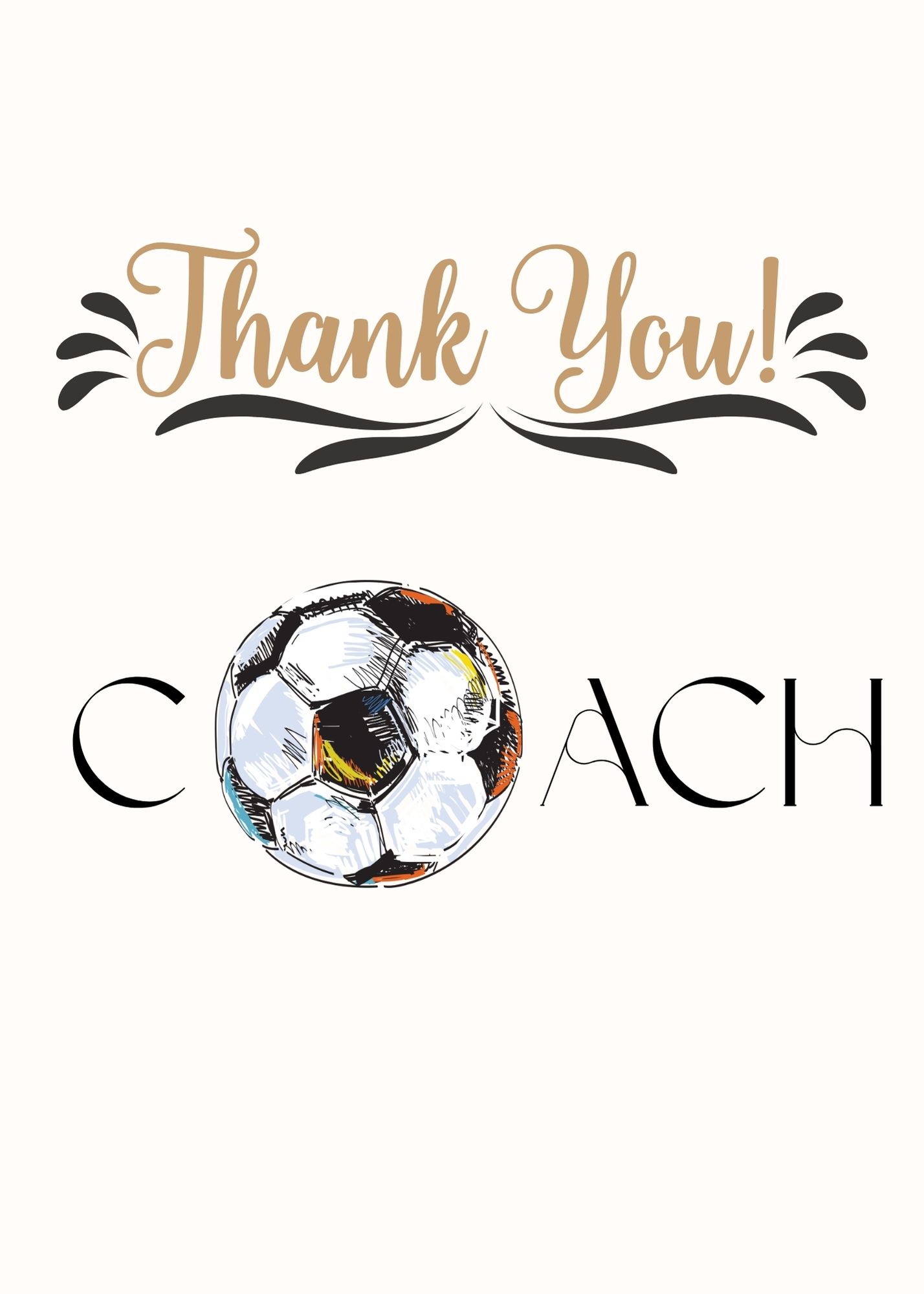 Printable Thank You Card Messages For Soccer Coach - Printables Hub