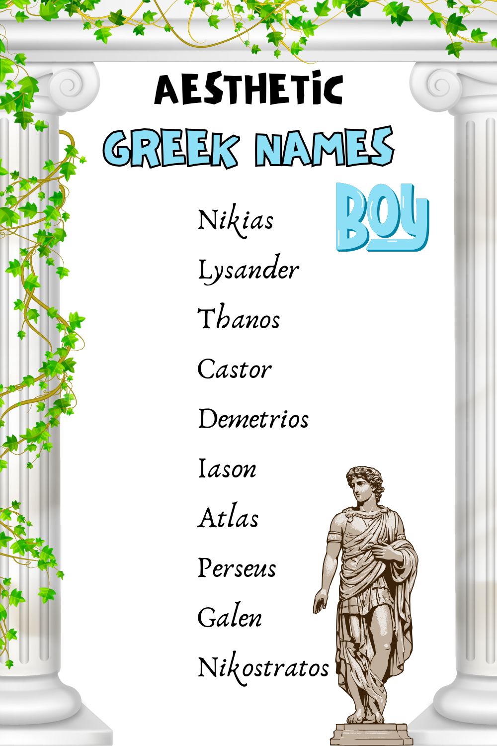 Printable Lists of Greek Names - Printables Hub