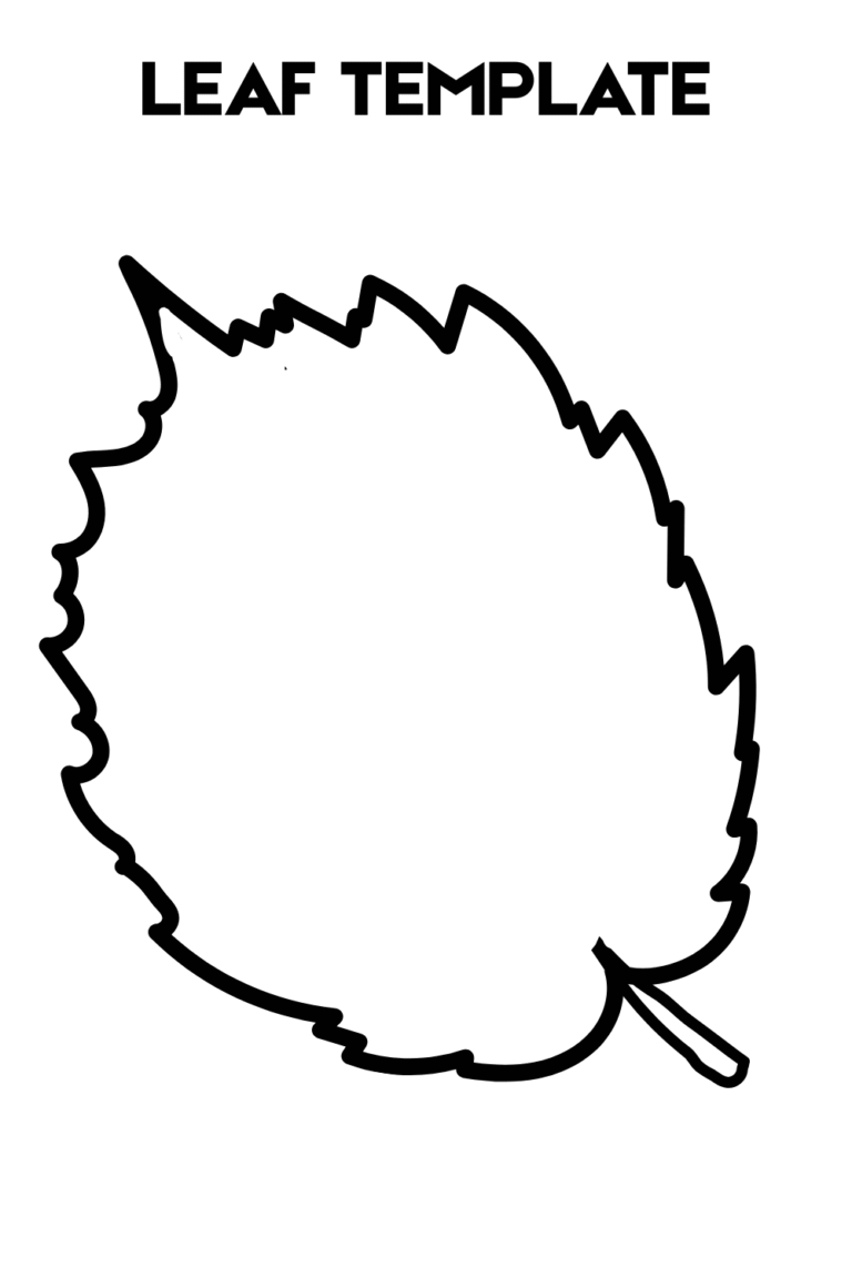 Printable Leaf Templates - Printables Hub