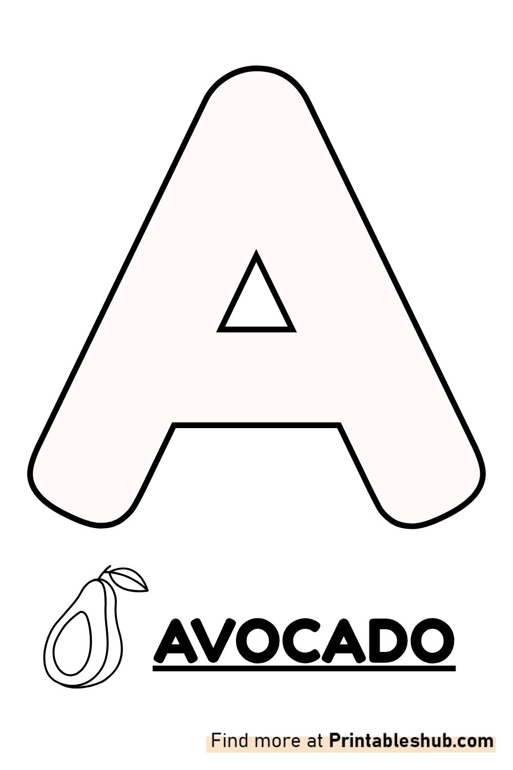 Printable Letter 'A' Templates [Both Uppercase & Lowercase ...
