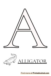 Printable Letter 'A' Templates [Both Uppercase & Lowercase ...