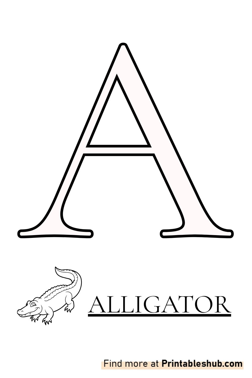 Printable Letter 'A' Templates [Both Uppercase & Lowercase ...