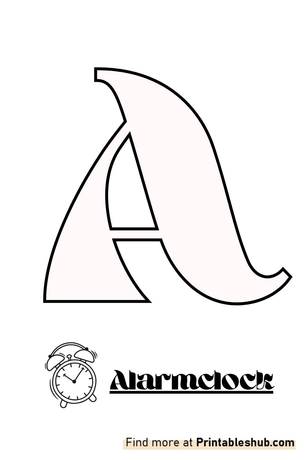 Printable Letter 'A' Templates [Both Uppercase & Lowercase ...