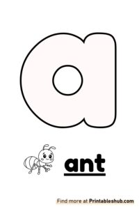 Printable Letter 'A' Templates [Both Uppercase & Lowercase ...