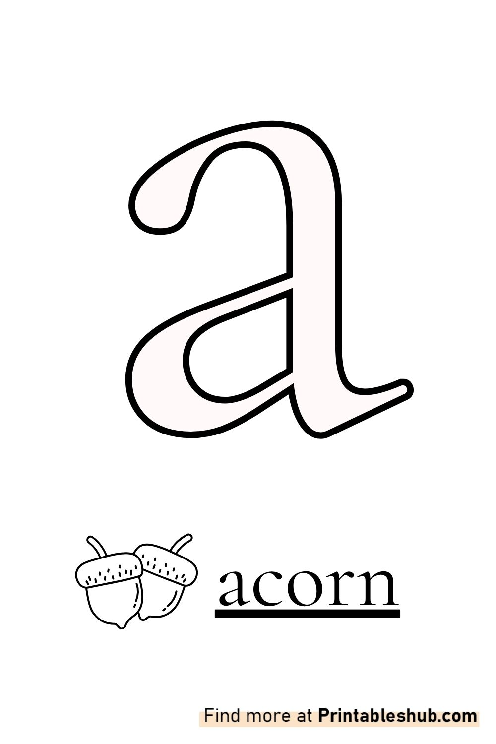 Printable Letter 'A' Templates [Both Uppercase & Lowercase ...