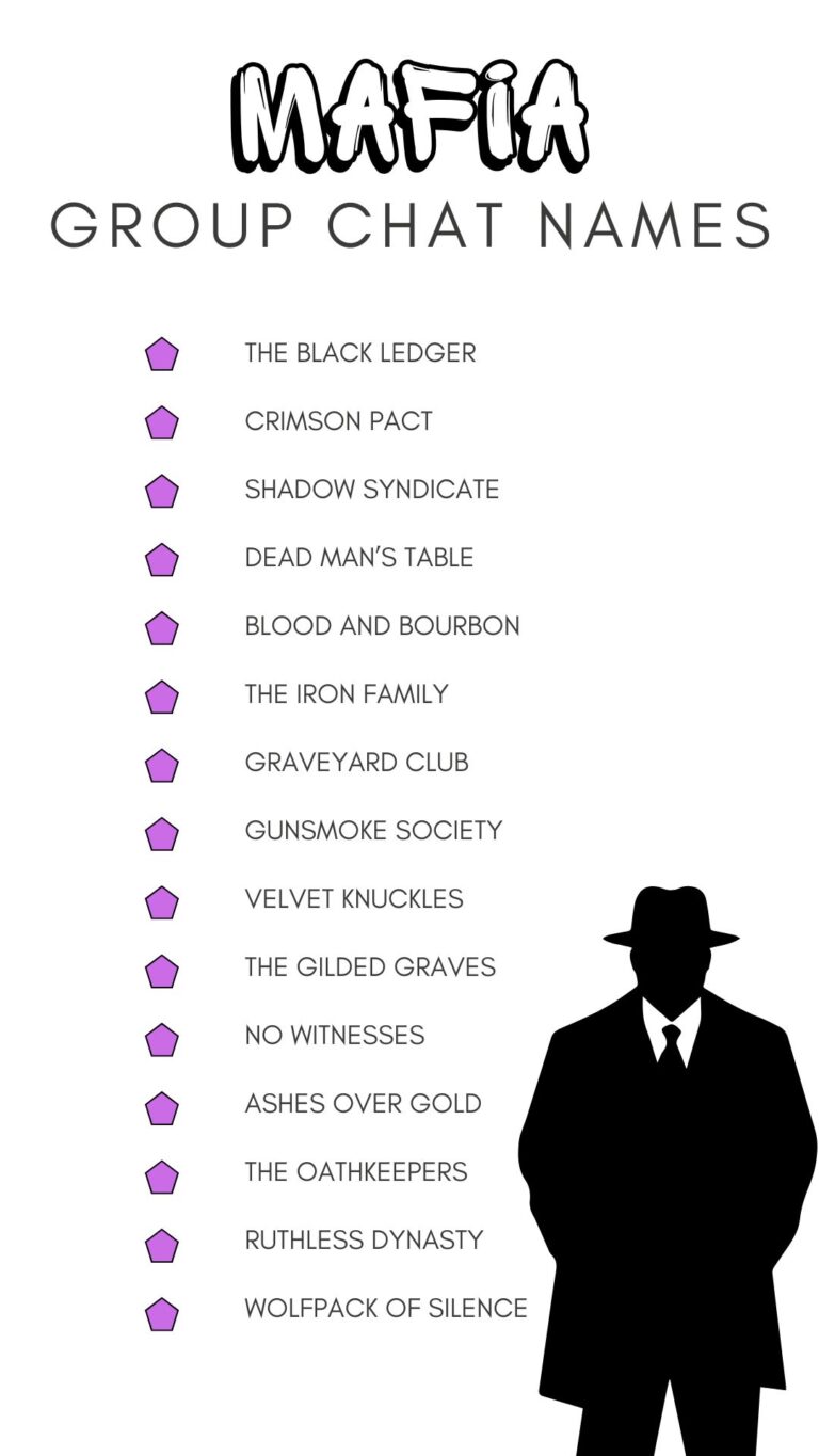 Printable Lists Of Mafia Names - Printables Hub