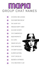 Printable Lists Of Mafia Names - Printables Hub