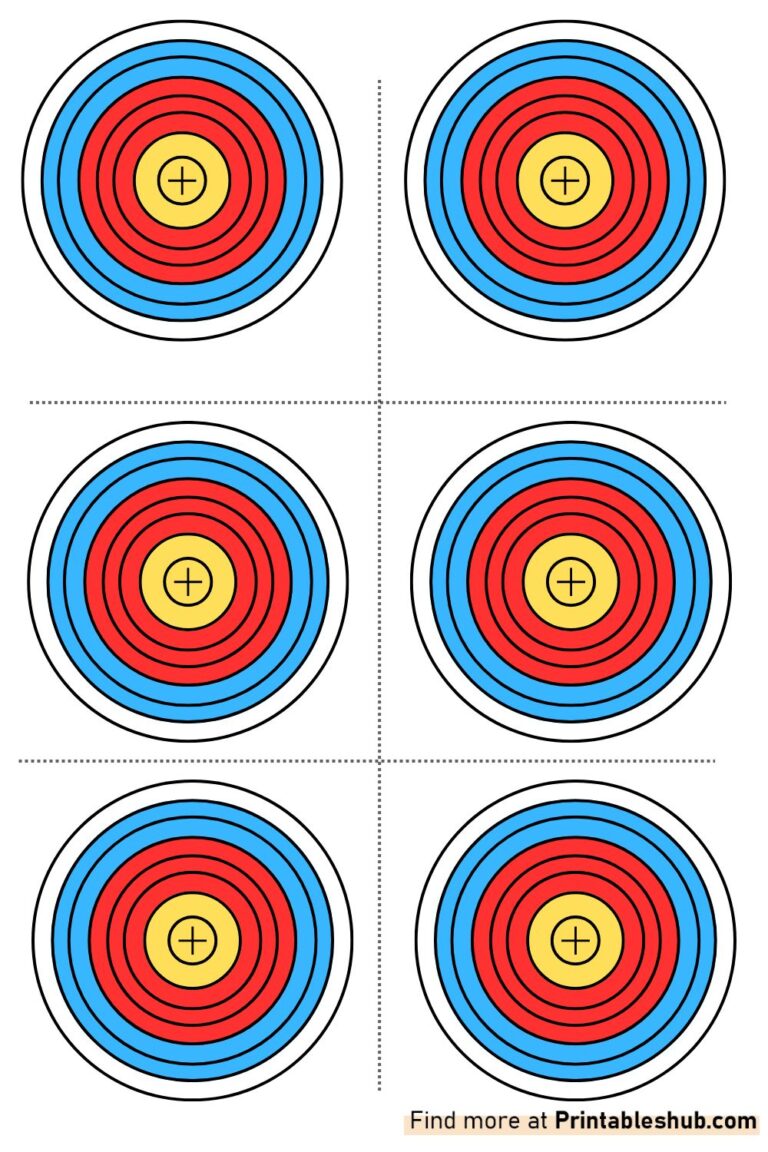 Printable Shooting Target Templates [PDF Included] - Printables Hub