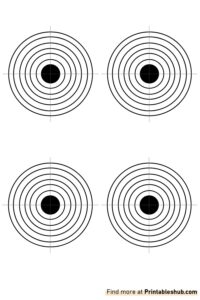 Printable Shooting Target Templates [PDF Included] - Printables Hub