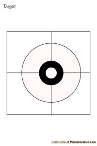 Printable Shooting Target Templates [PDF Included] - Printables Hub