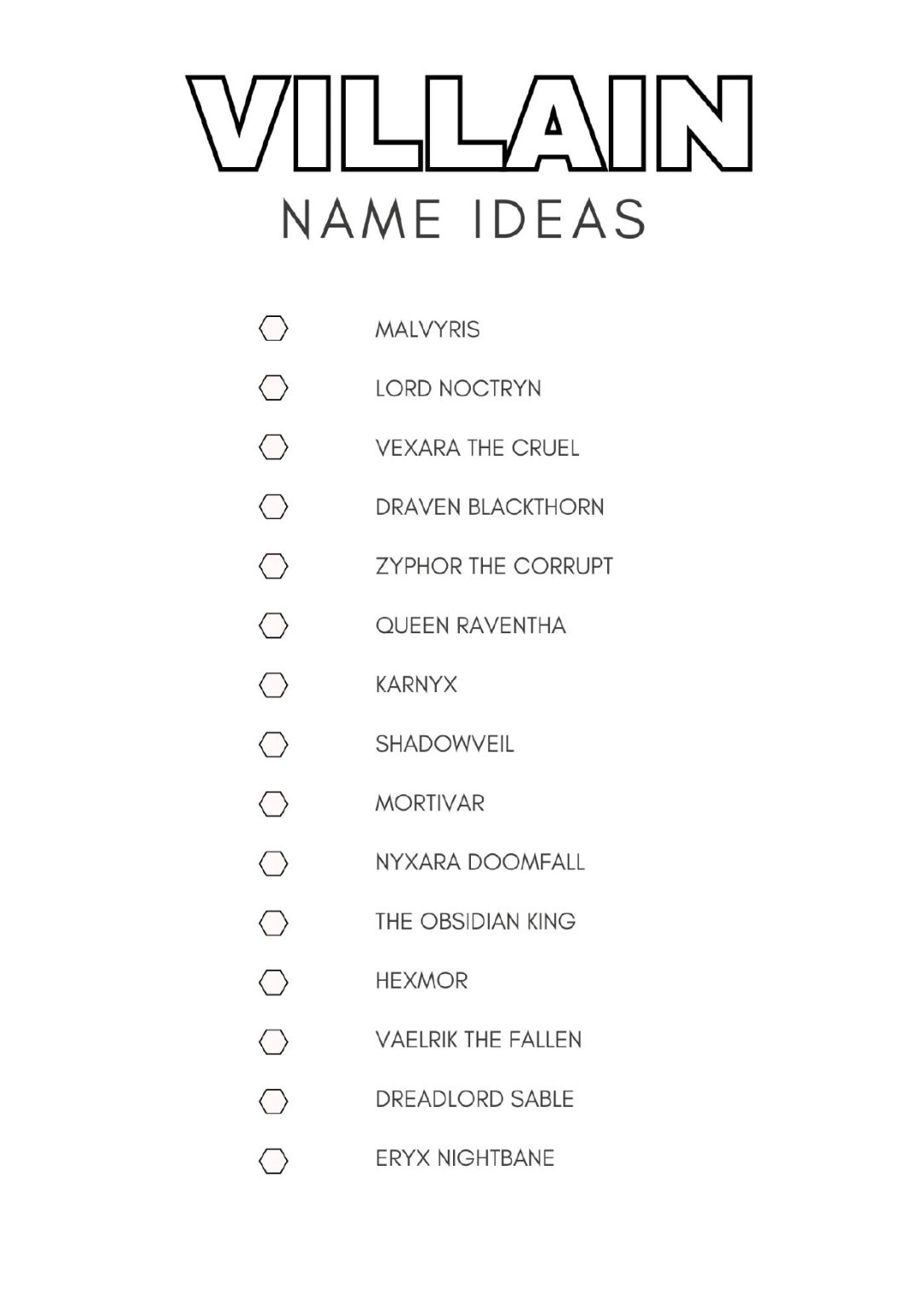 Printable Lists Of Mafia Names - Printables Hub