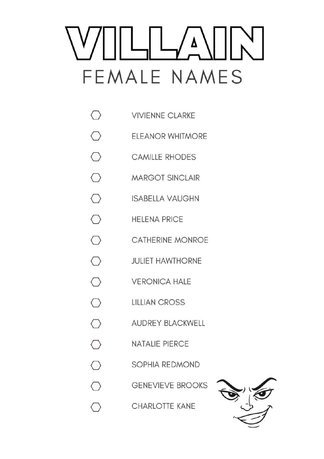 Printable Lists Of Mafia Names - Printables Hub