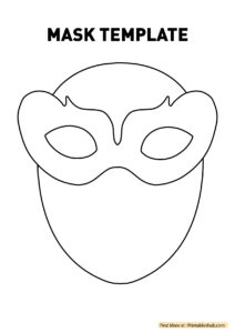 Printable Blank Mask Templates - Printables Hub