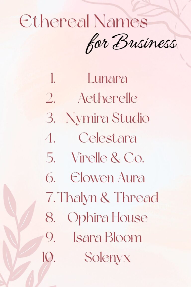Printable Lists Of Ethereal Names - Printables Hub