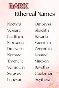 Printable Lists Of Ethereal Names - Printables Hub