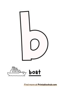 Printable Letter B Templates [Both Uppercase & Lowercase] - Printables Hub