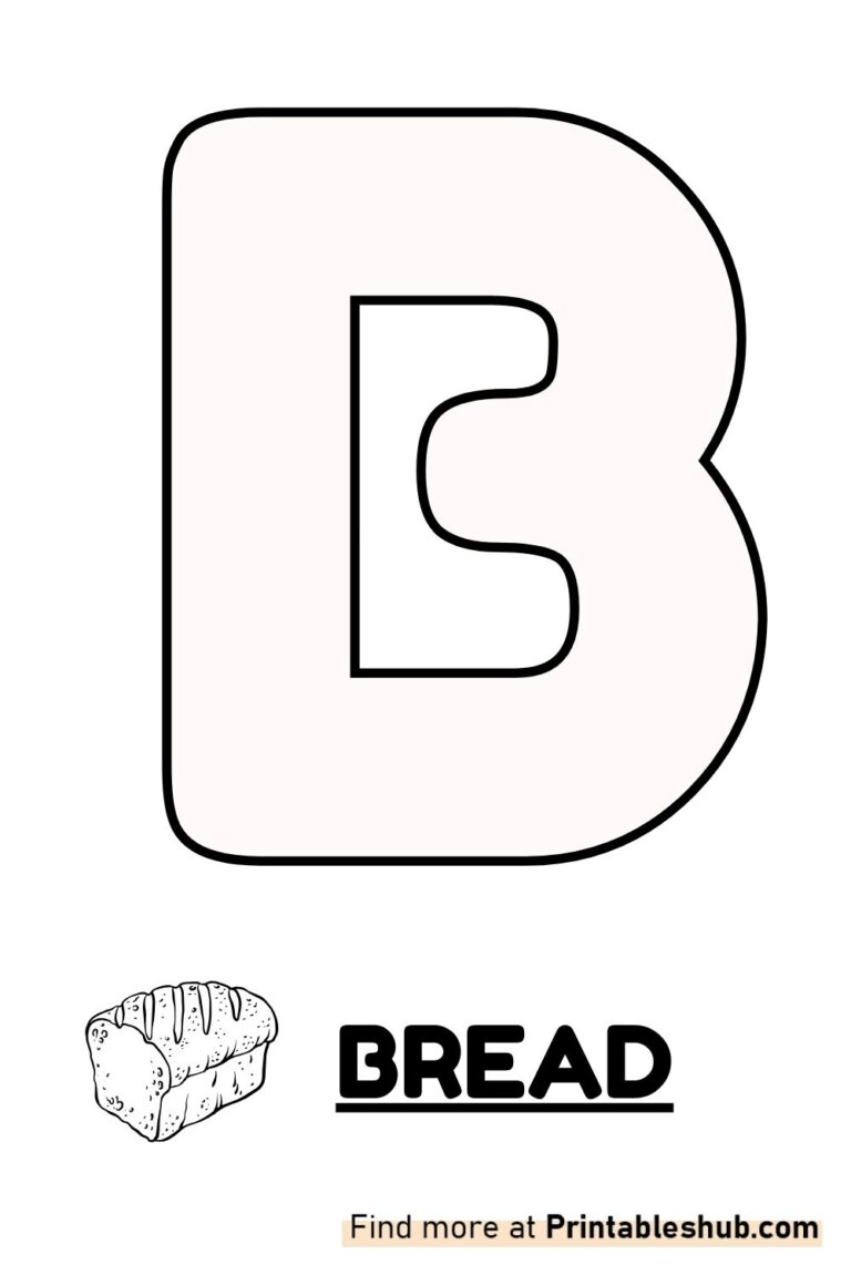 Printable Letter B Templates [Both Uppercase & Lowercase] - Printables Hub