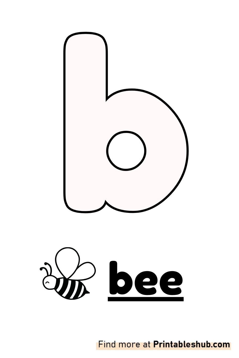 Printable Letter B Templates [Both Uppercase & Lowercase] - Printables Hub