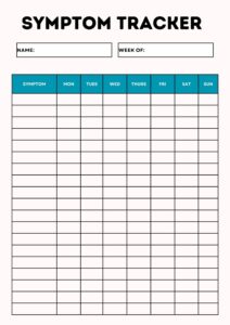 Printable Symptom Tracker Templates [PDF Included] - Printables Hub