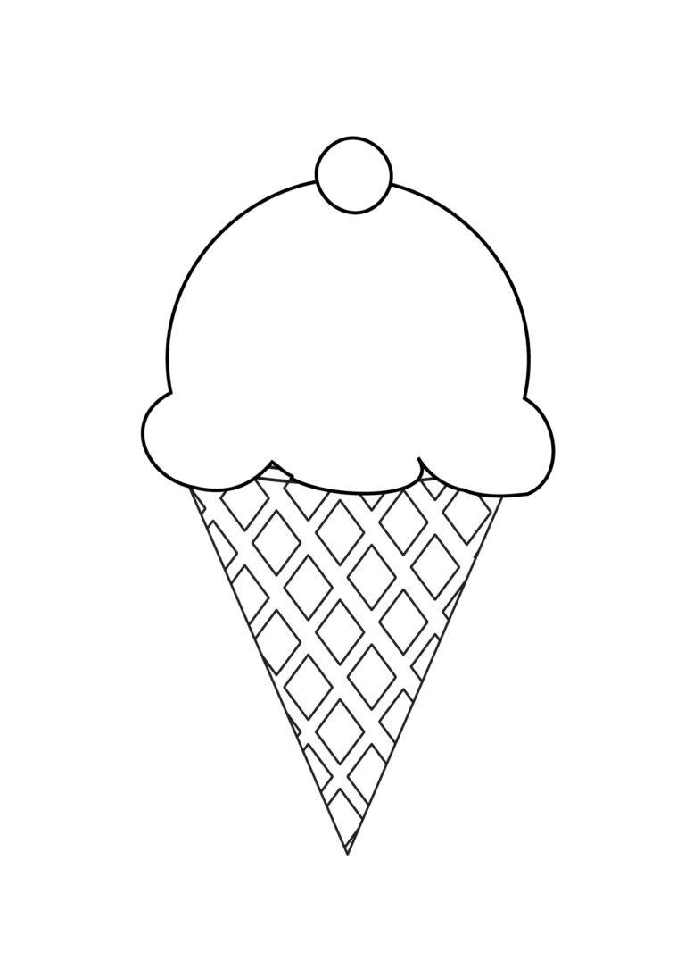 Printable Ice Cream Cone Templates - Printables Hub