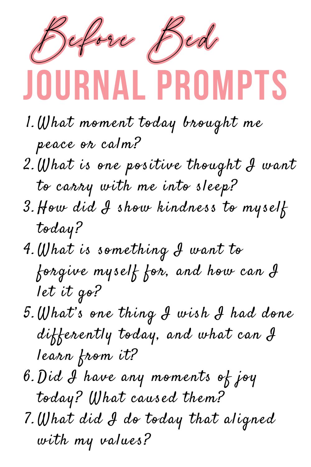 Printable Lists Of Journal Prompts [PDF Included] - Printables Hub