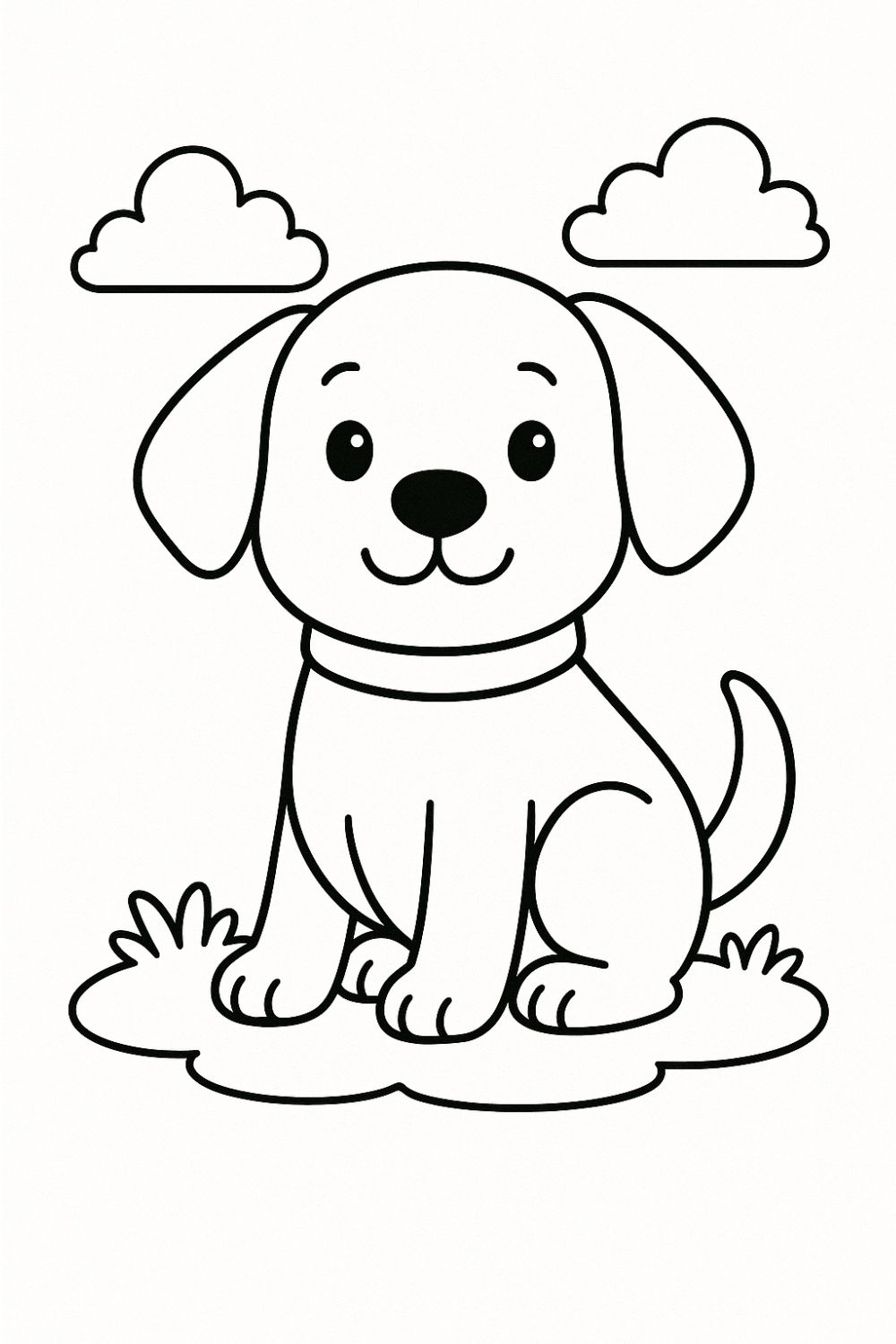 Printable Dog Coloring Pages - Printables Hub