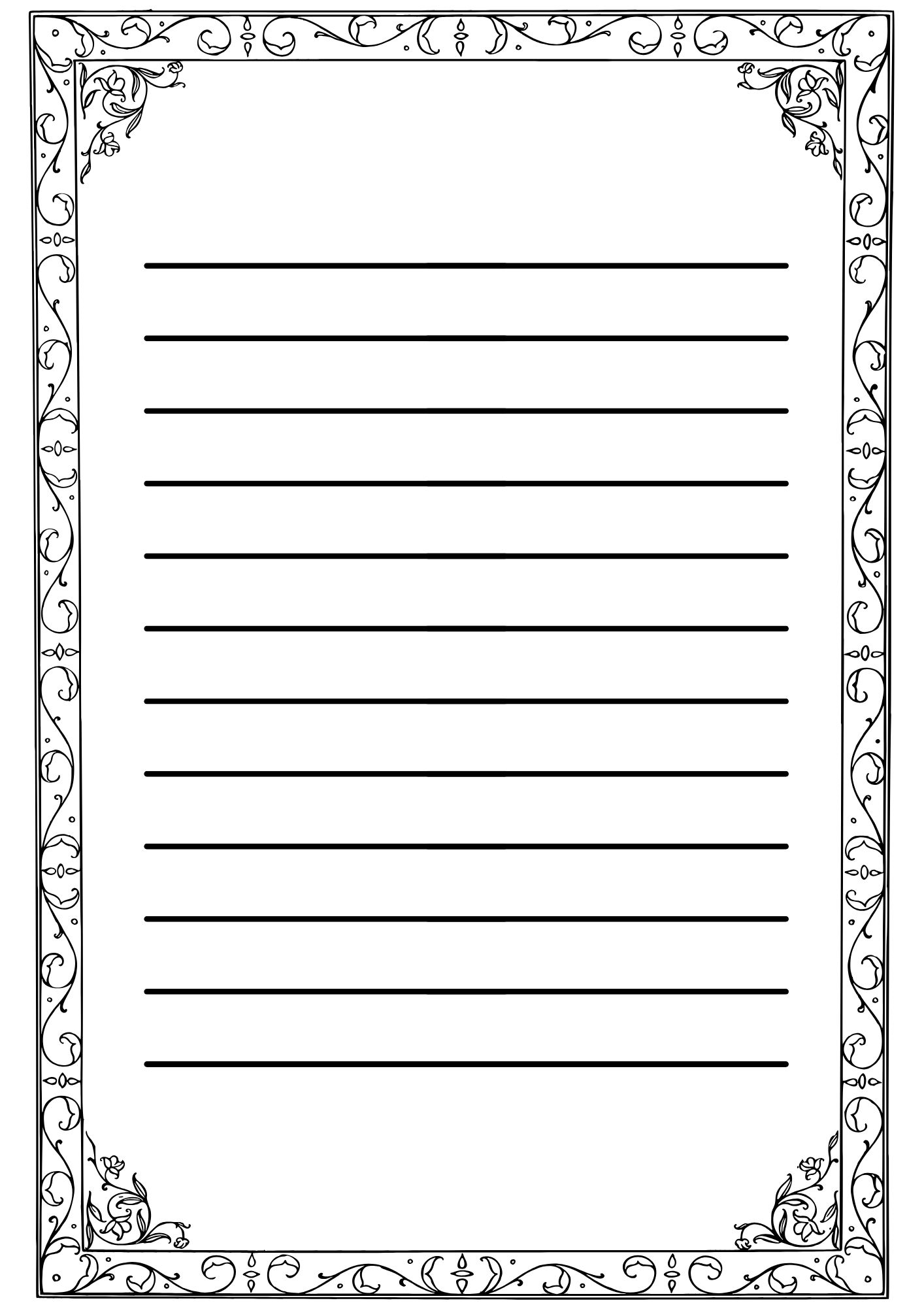 Printable Blank Pages for Typing - Printables Hub
