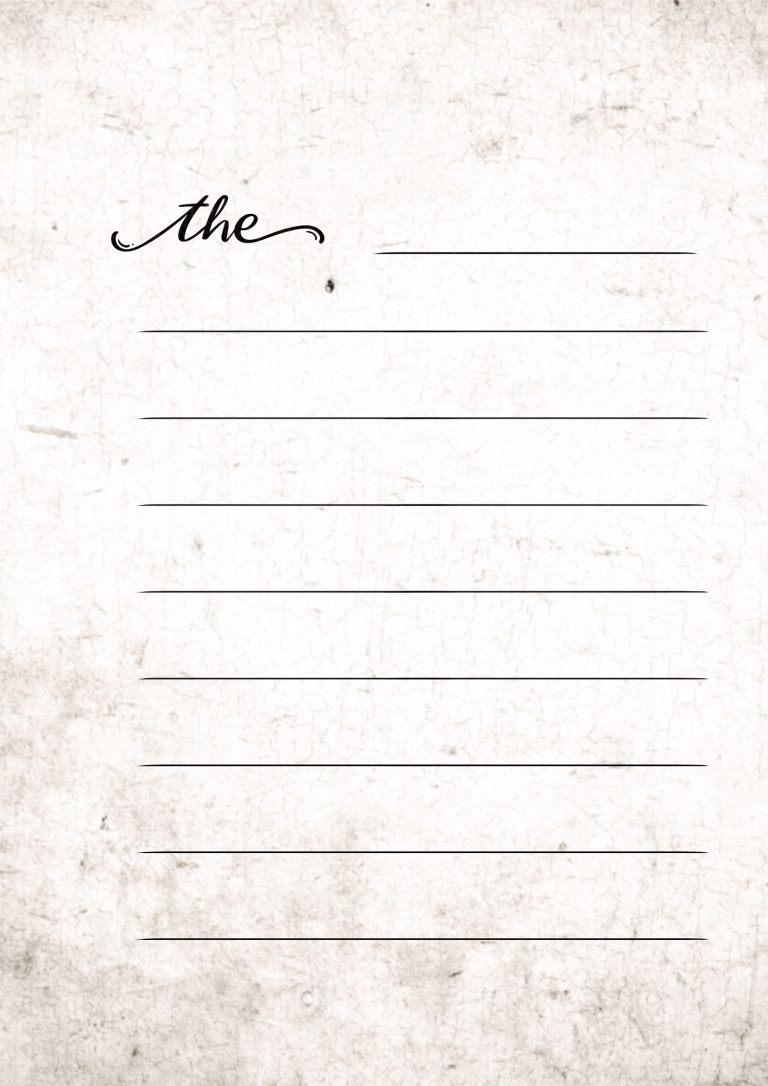 Printable Blank Pages for Typing - Printables Hub