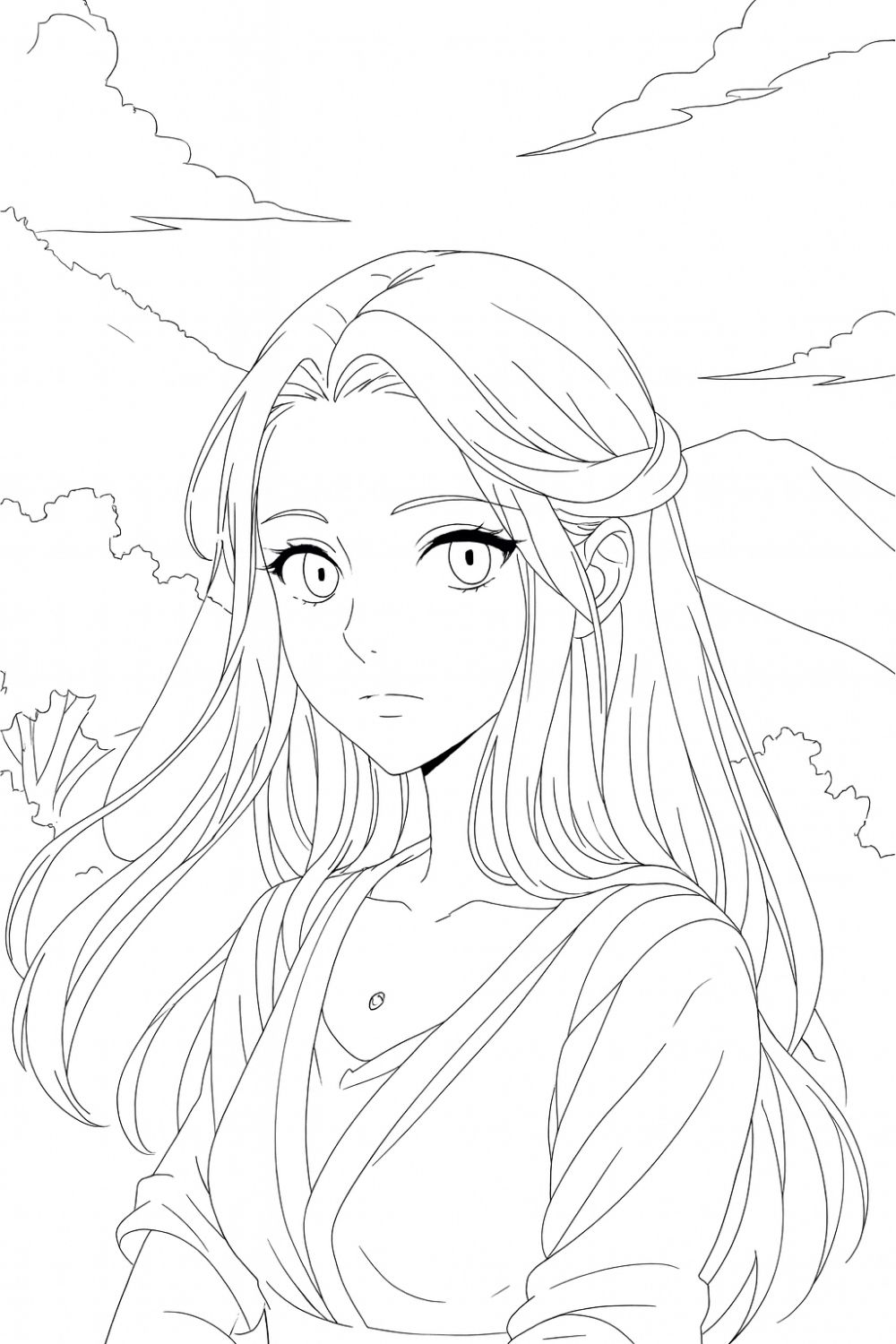 Printable Anime Coloring Pages [PDF Included] - Printables Hub