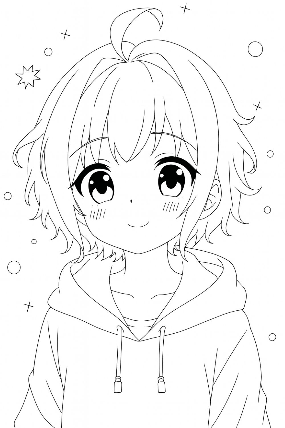Printable Anime Coloring Pages [PDF Included] - Printables Hub