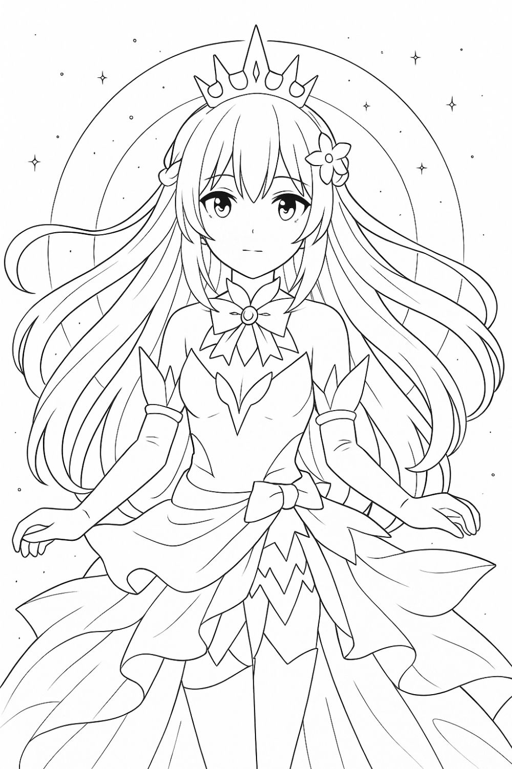 Printable Anime Coloring Pages [PDF Included] - Printables Hub