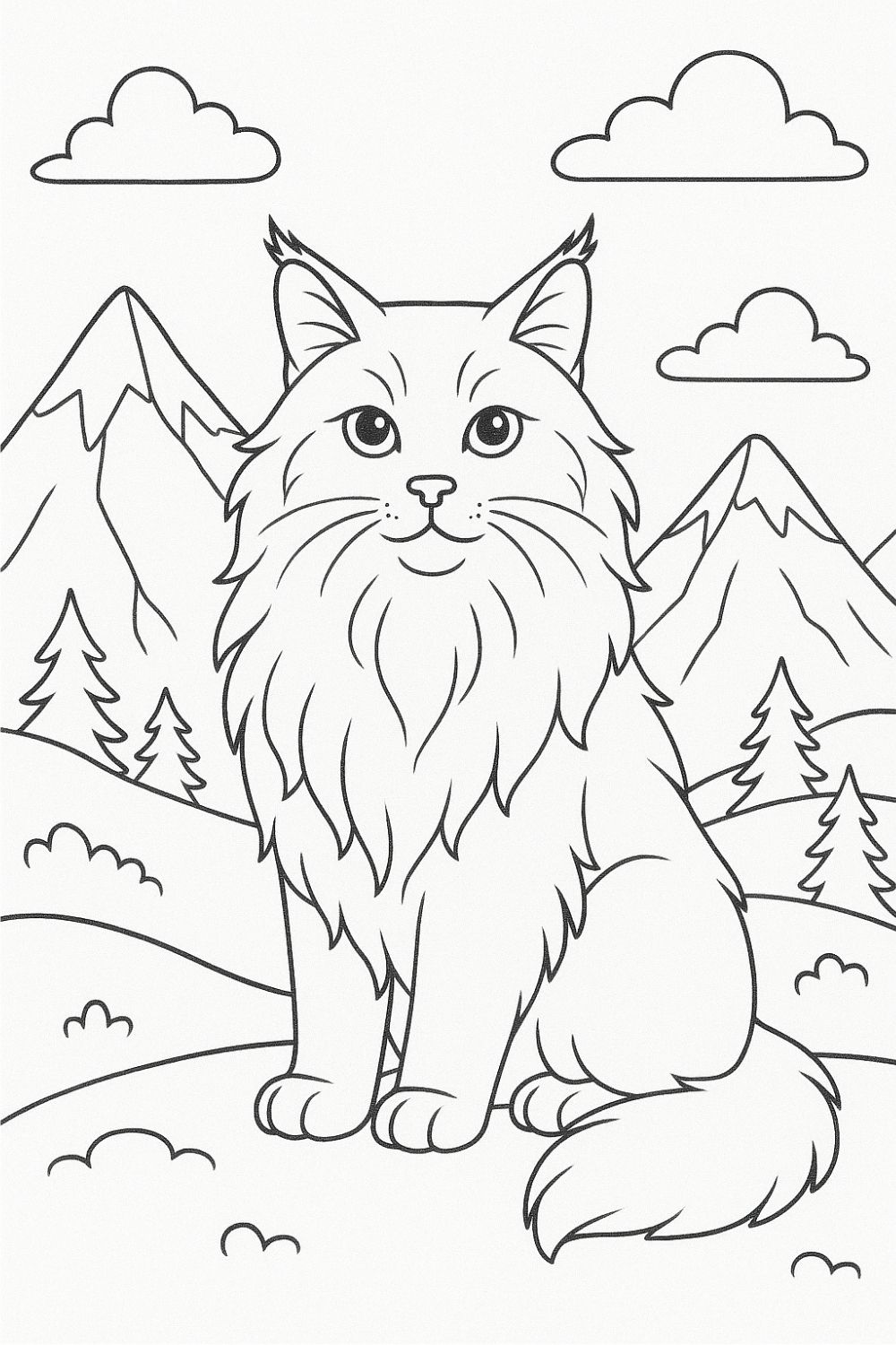 Printable Cat Coloring Pages [PDF Included] - Printables Hub