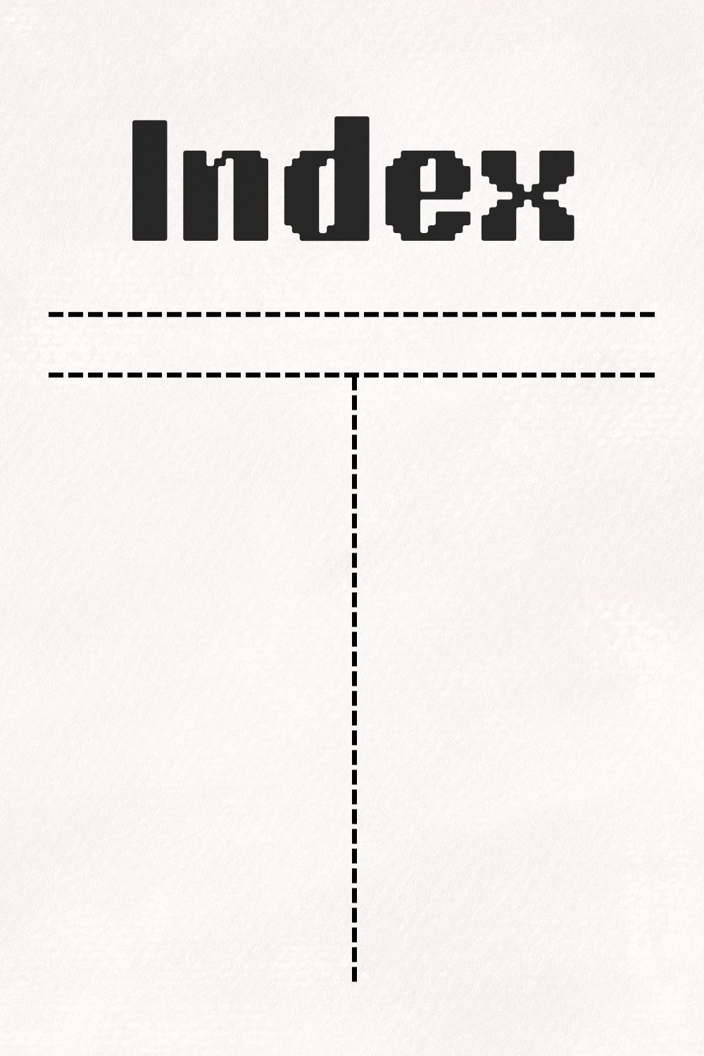 Printable Index Page Designs [PDF Included] - Printables Hub