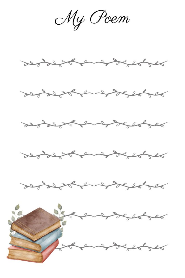 Printable Poem Blank Page Templates [PDF Included] - Printables Hub