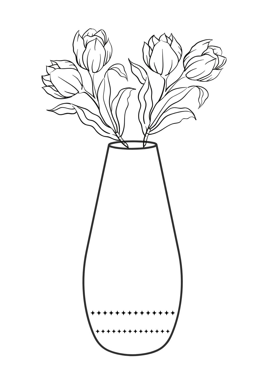 Printable Flower Vase Templates - Printables Hub